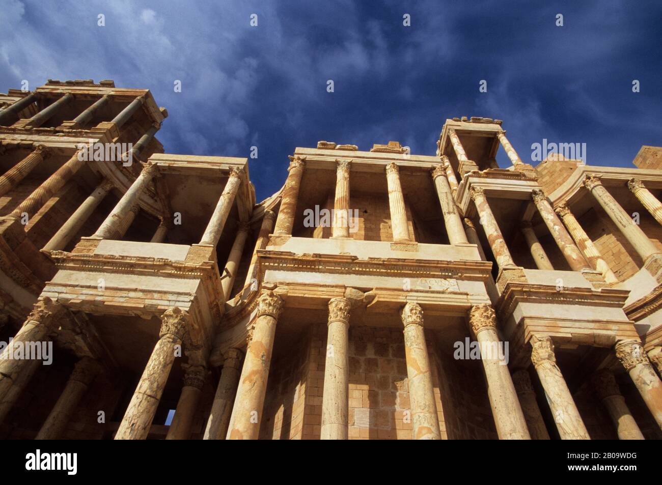 LIBYA, NEAR TRIPOLI, SABRATHA, ROMAN THEATRE (2ND CENTURY AD Stock Photo - Alamy