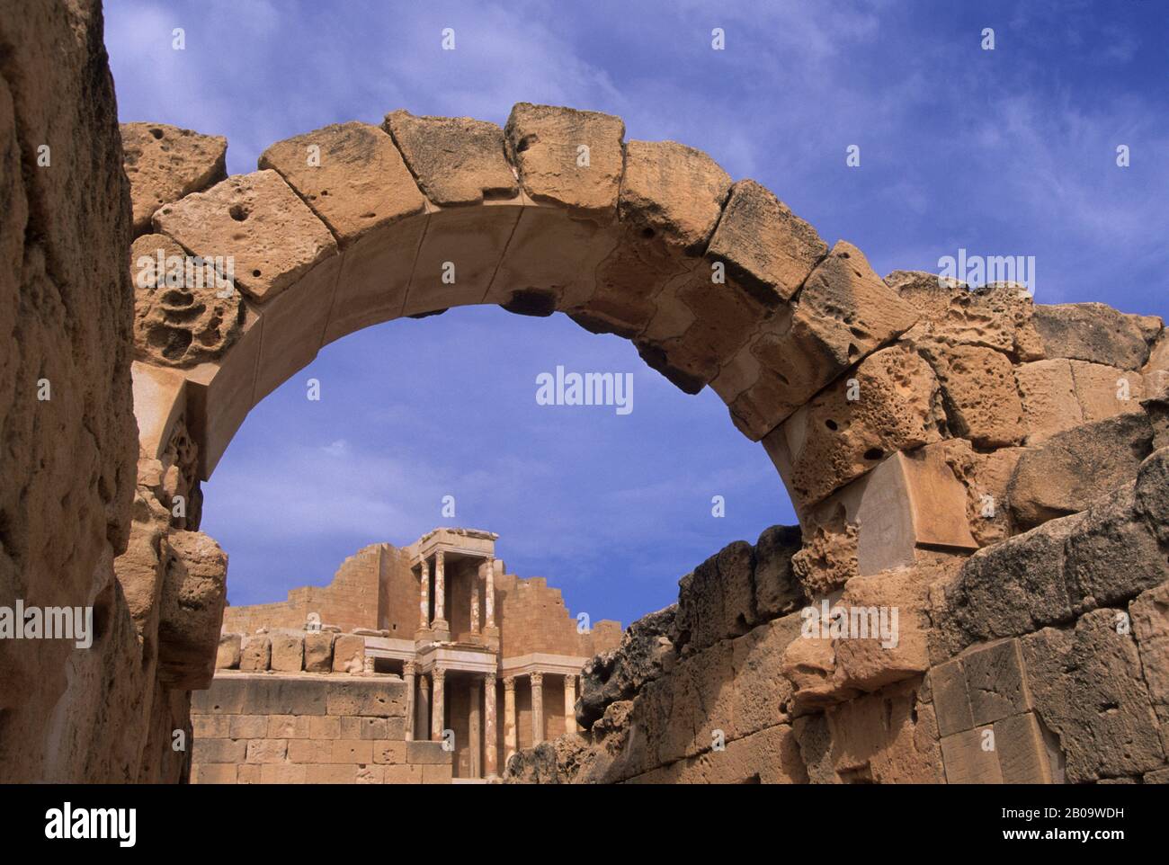 LIBYA, NEAR TRIPOLI, SABRATHA, ROMAN THEATRE (2ND CENTURY AD Stock Photo - Alamy