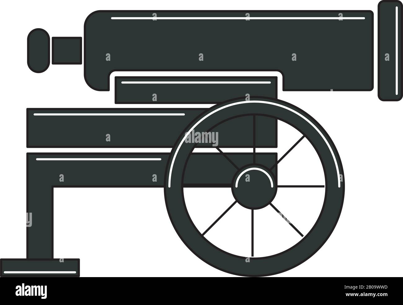 Isolated old war canon icon Stock Vector Image & Art - Alamy