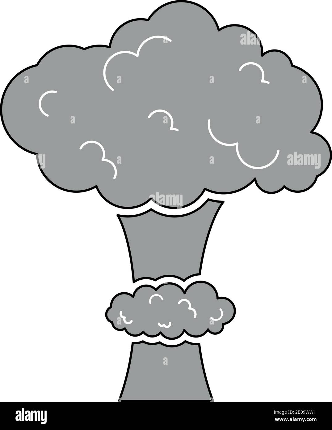 Isolated bomb explosion smoke Stock Vector Image & Art - Alamy