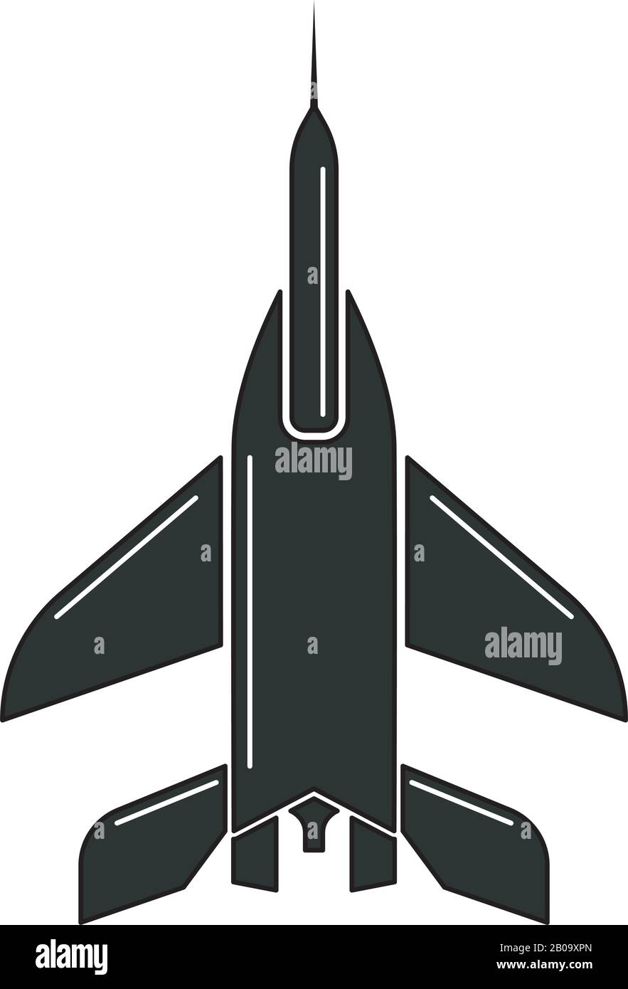 Isolated military airplane icon Stock Vector Image & Art - Alamy