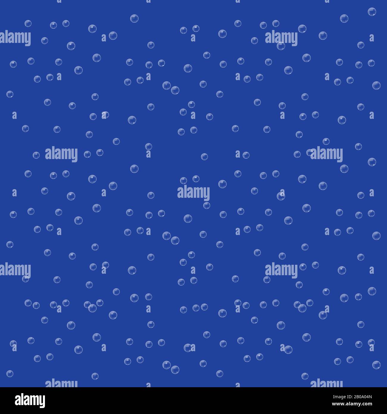 Vector realistic water bubbles seamless pattern. Fresh raindrop clear ...