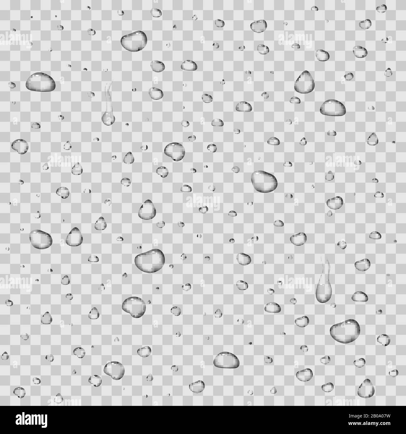 Realistic vector water drops transparent background. Clean drop condensation illustration Stock ...