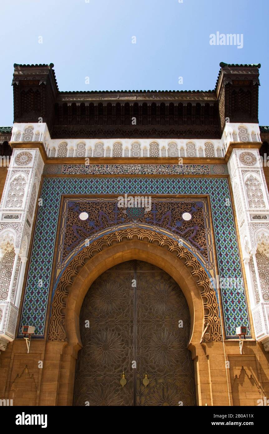 MOROCCO, CASABLANCA, PALACE OF THE KING, GATE, DETAIL Stock Photo - Alamy