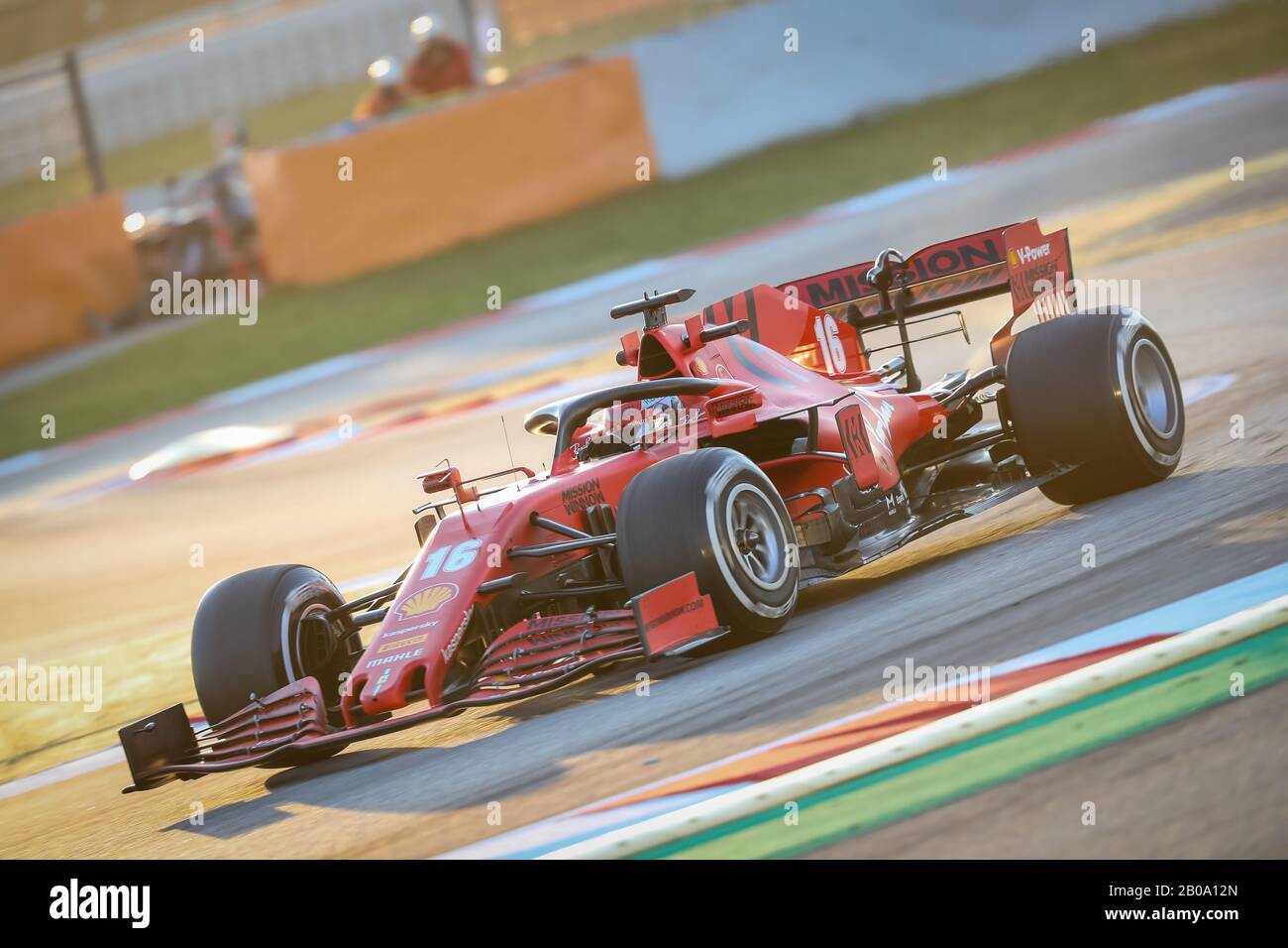 Charles Leclerc of Scuderia Ferrari seen in action during the afternoon ...