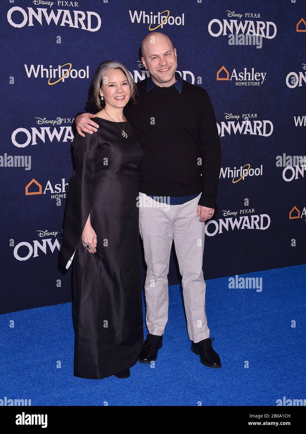 HOLLYWOOD, CA - FEBRUARY 18: Dan Scanlon (R) and Michele Scanlon attend ...