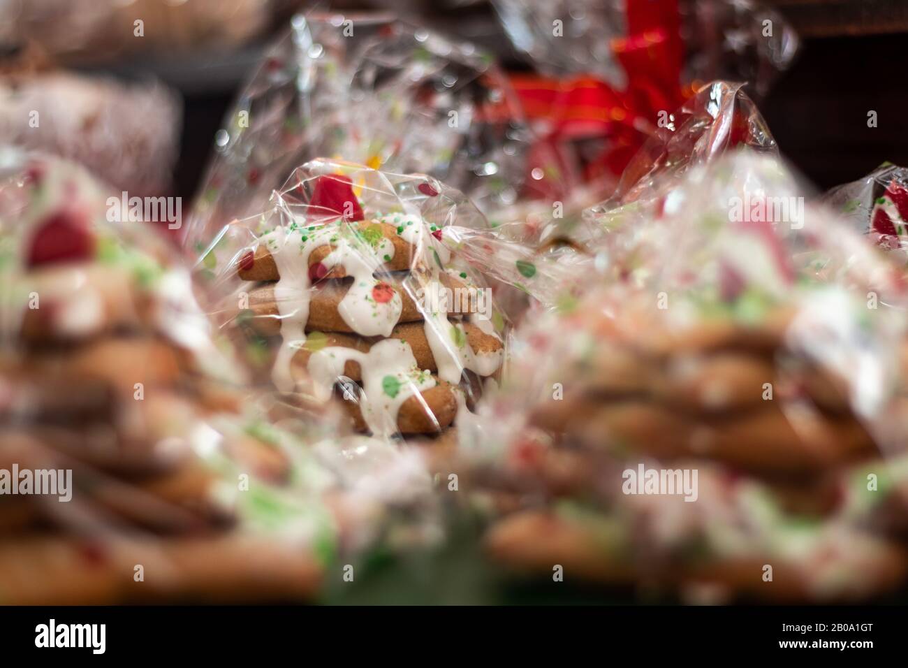 Gingerbread pine trees for Christma Stock Photo - Alamy