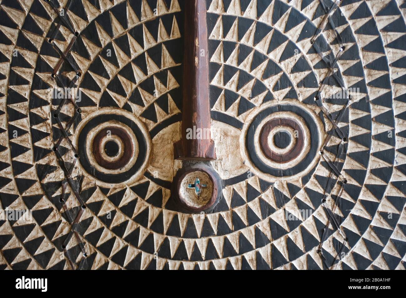 WEST AFRICA, TOGO, LOME, DANCE MASK FROM BURKINA FASO, CLOSE-UP Stock ...
