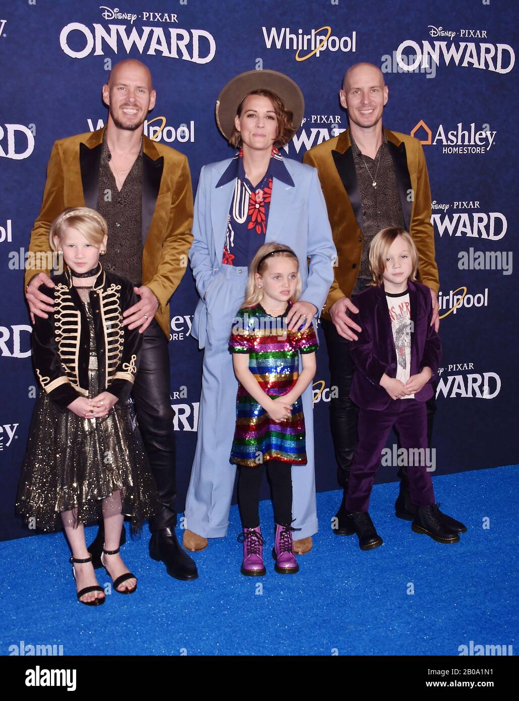 HOLLYWOOD, CA - FEBRUARY 18: Brandi Carlile, Phil Hanseroth and Tim ...