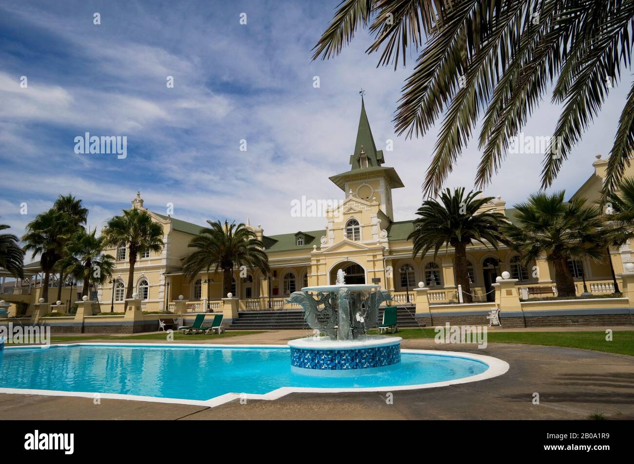 NAMIBIA, SWAKOPMUND, SWAKOPMUND HOTEL, COLONIAL VICTORIAN-STYLE, FORMER ...