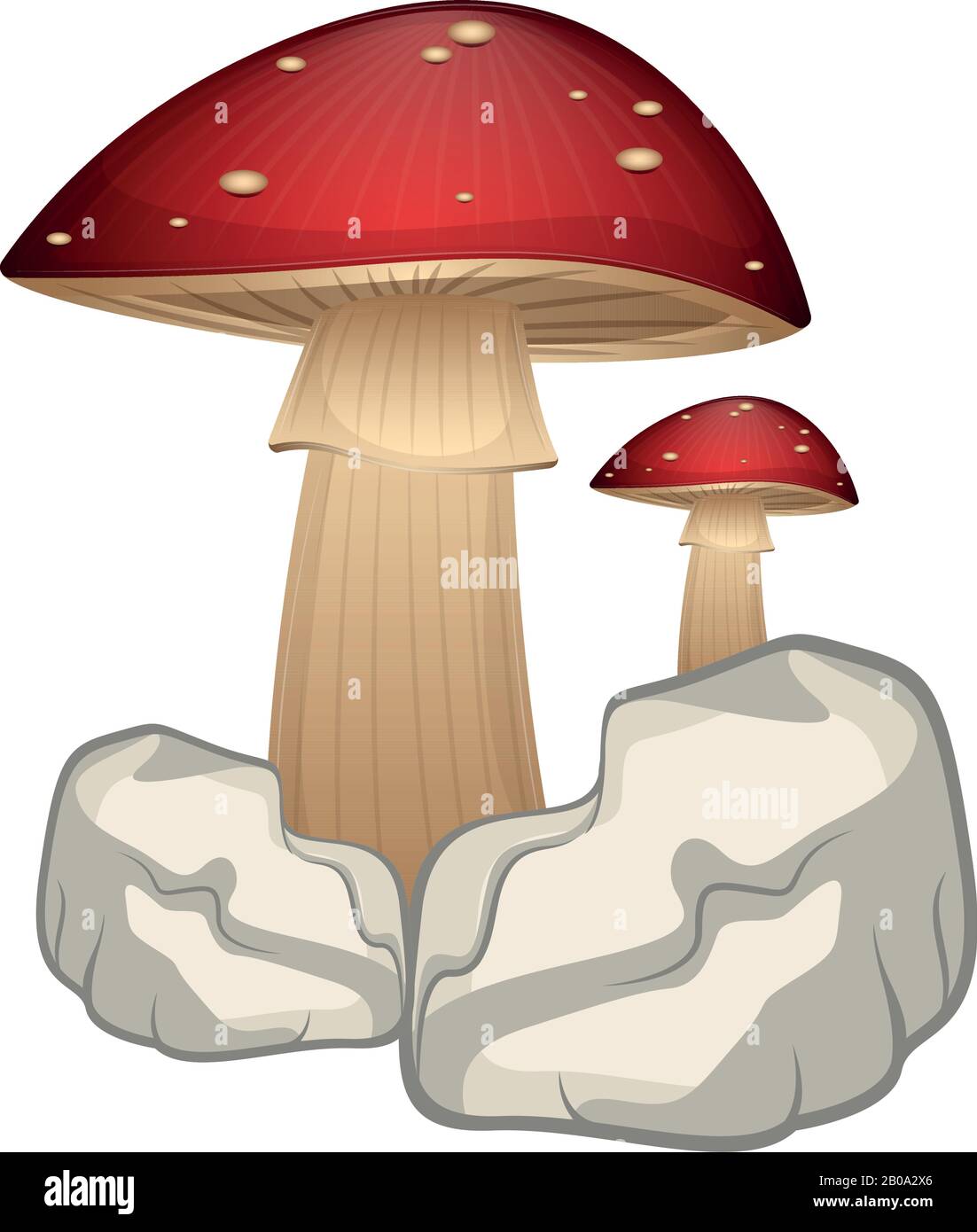 Mushroom rocks formation Stock Vector Images - Alamy
