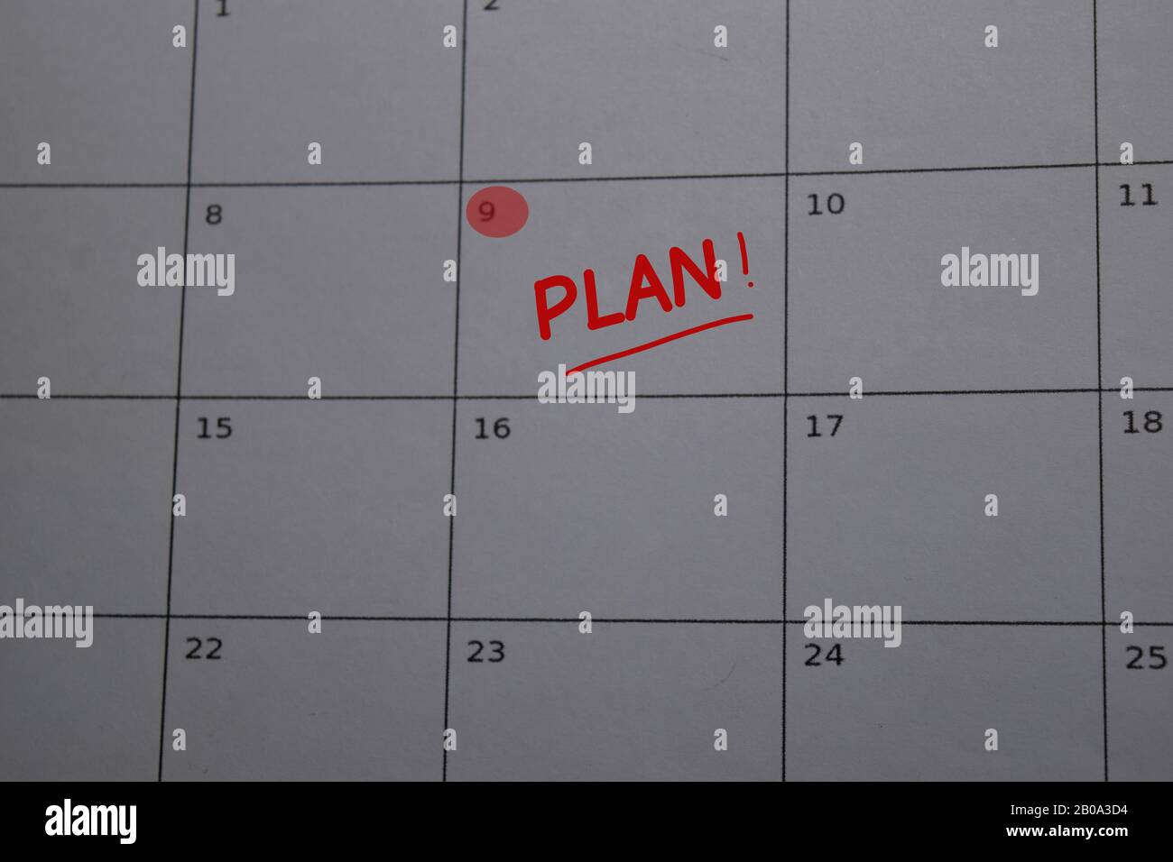 Plan write on calendar. Date 8. Reminder or Schedule Concepts Stock ...