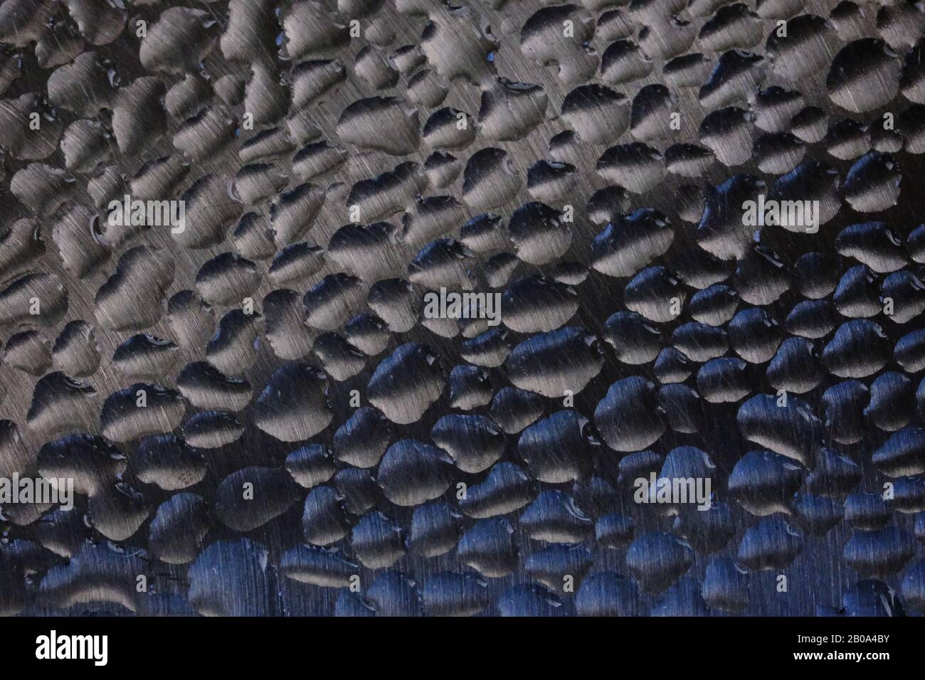 Water droplets on steel Stock Photo - Alamy