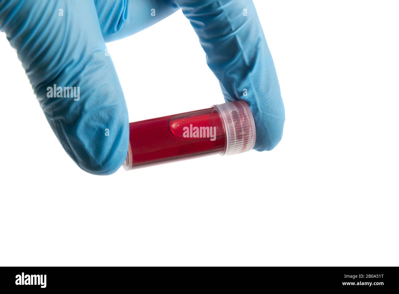 Scientist holding test tube blood hi-res stock photography and images ...