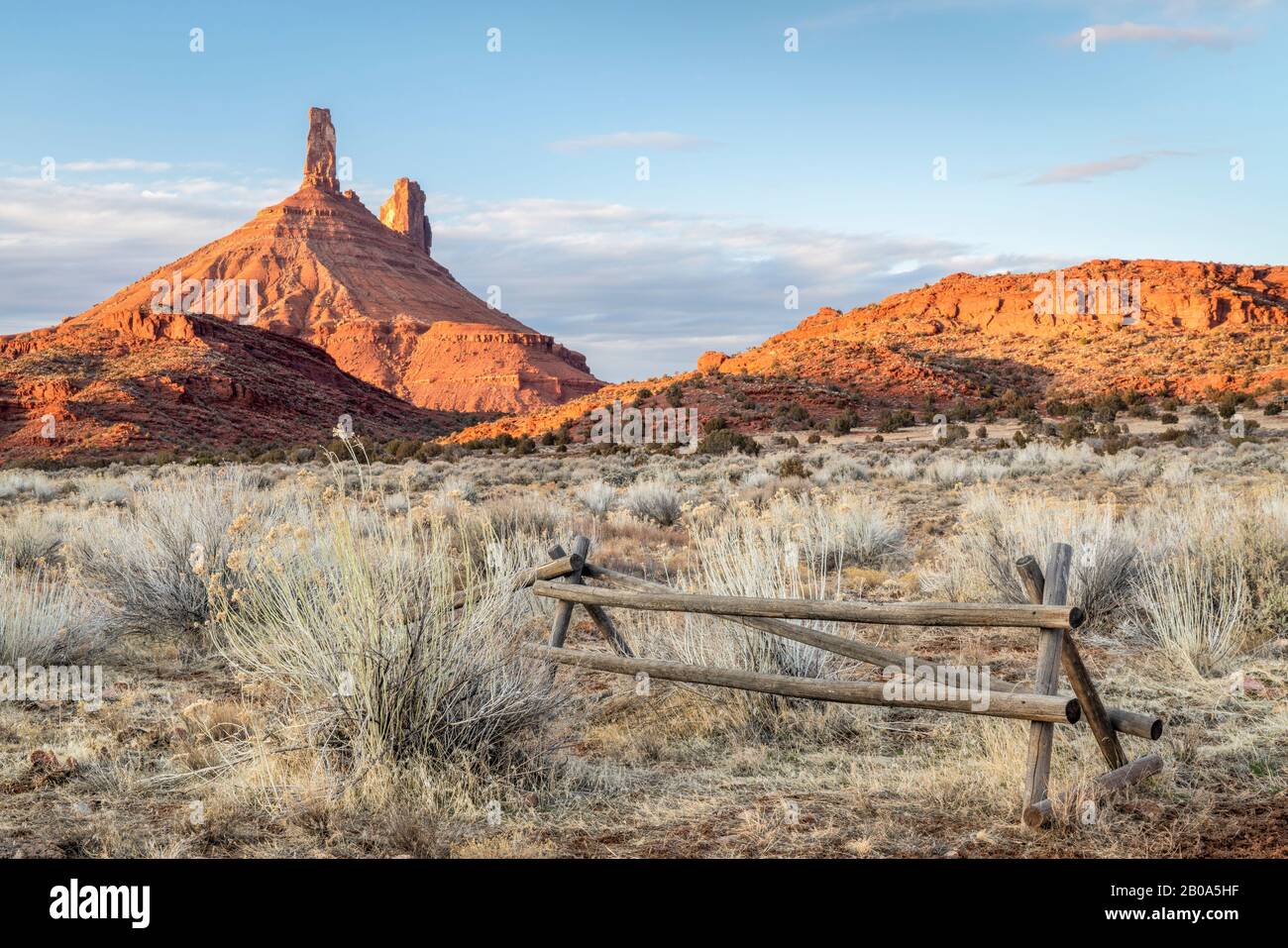 Castleton Tower, iconic rock formation in Castle Valley near Moab, Utah ...