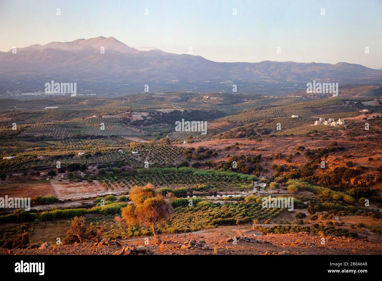 Looking inland from the coastal village of Panormos ( Panormo ) in ...