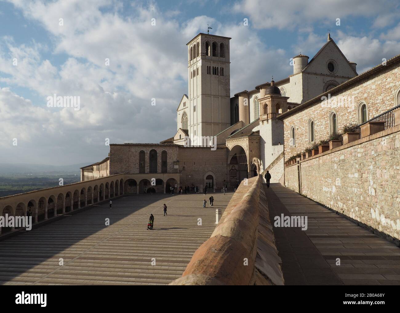 Basilica of St Francis, Assisi - view of lower entrance Stock Photo - Alamy