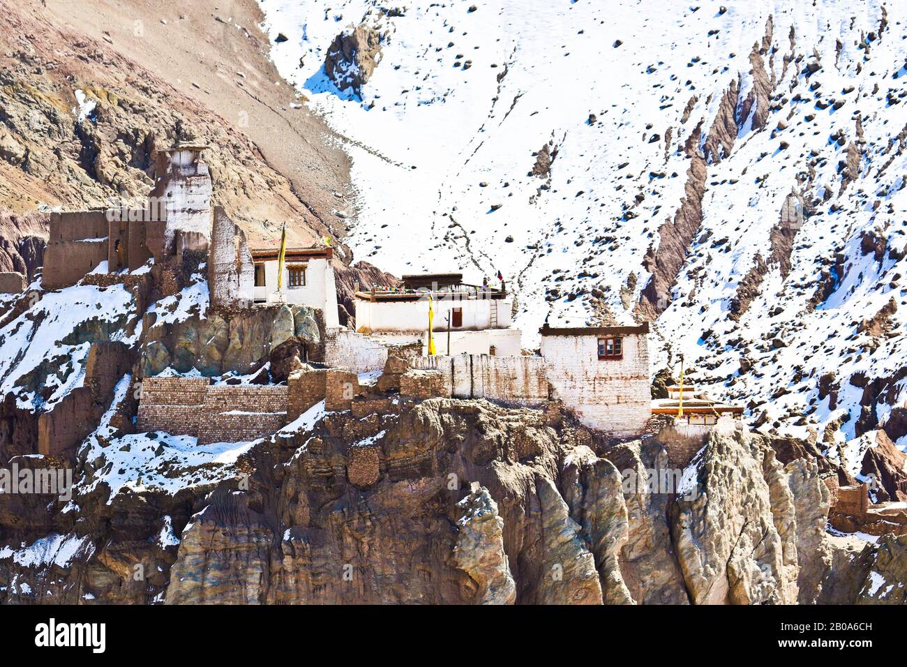 Basgo Gompa is an ancient fortress and Buddhist Monastery in Bazgo ...