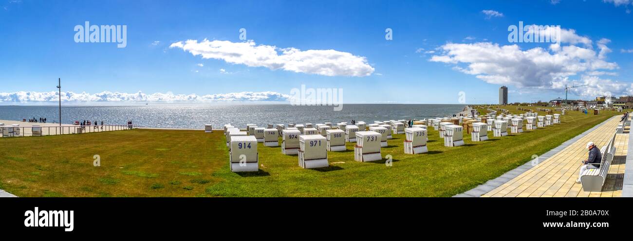 Beach in Buesum, North Sea, Germany Stock Photo - Alamy