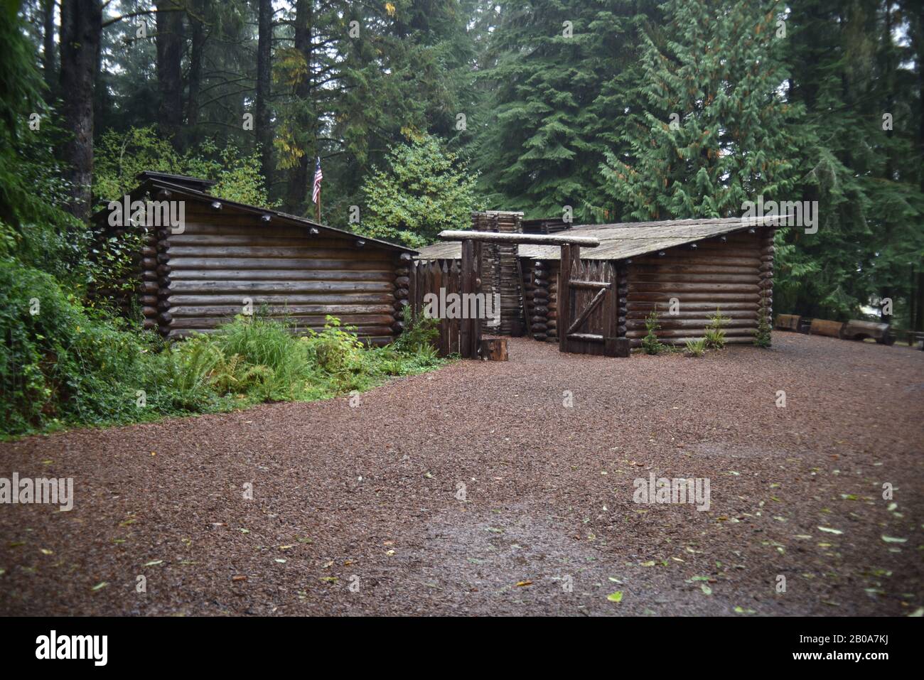 Astoria, Oregon. U.S.A. Oct. 21, 2017. Fort Clatsop National Park ...
