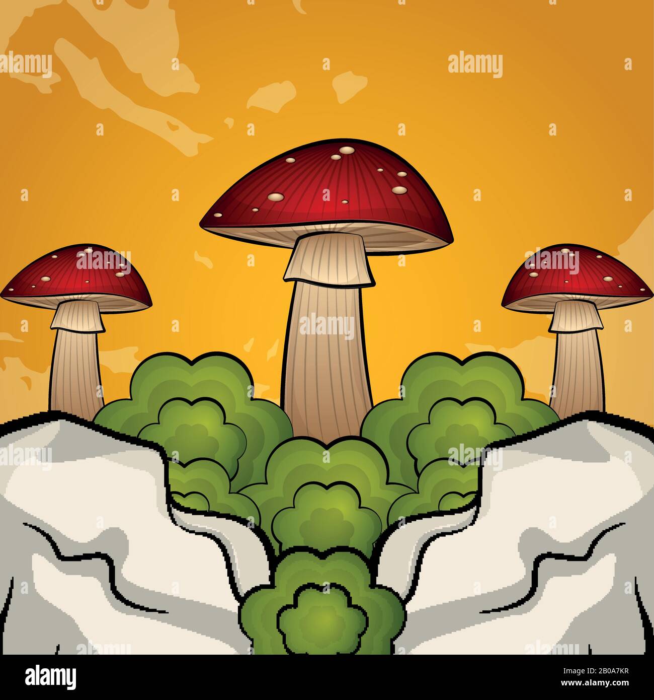 Beautiful spring landscape cartoon Stock Vector Image & Art - Alamy