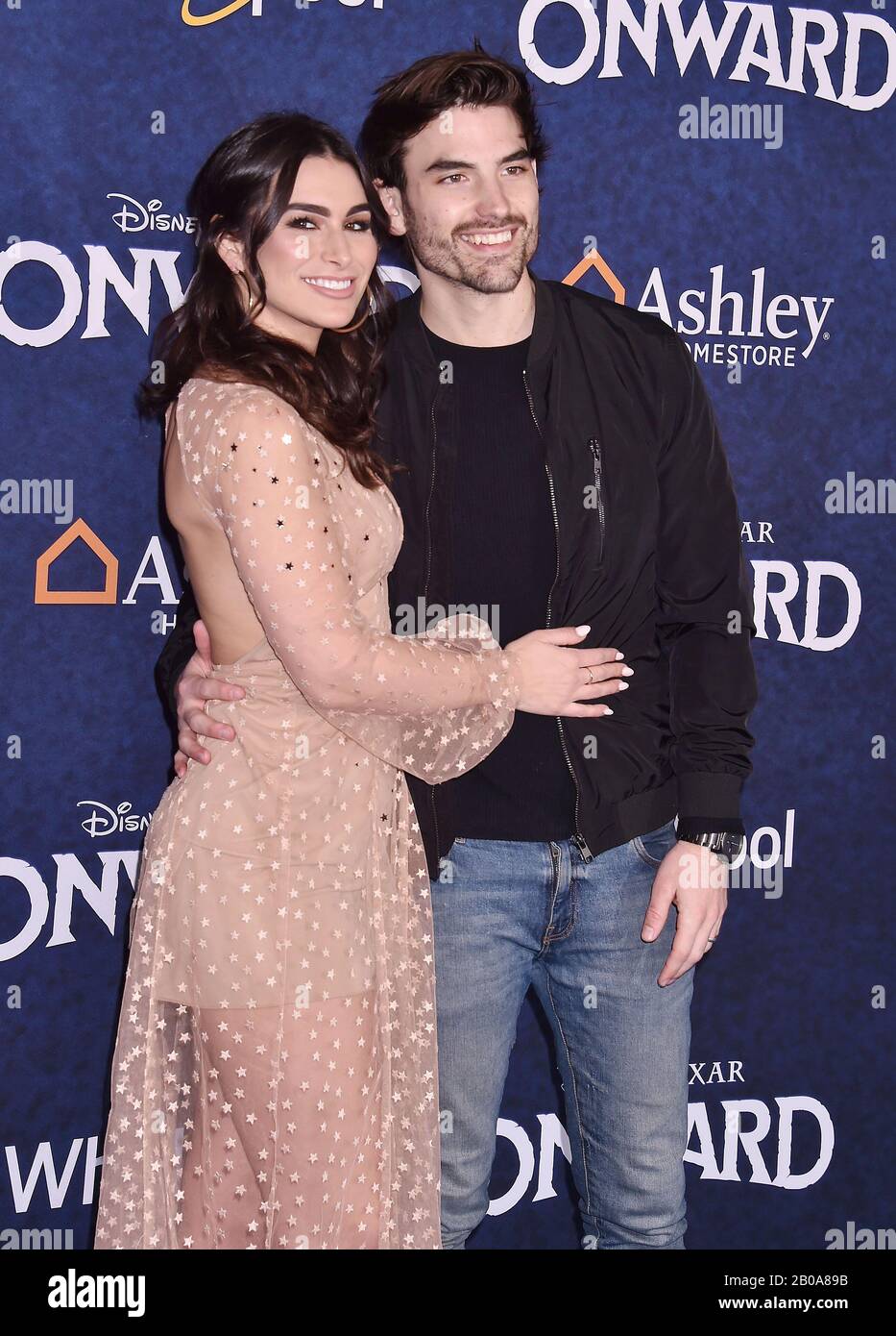 HOLLYWOOD, CA - FEBRUARY 18: Ashley Haibon (L) and Jared Haibon attend ...