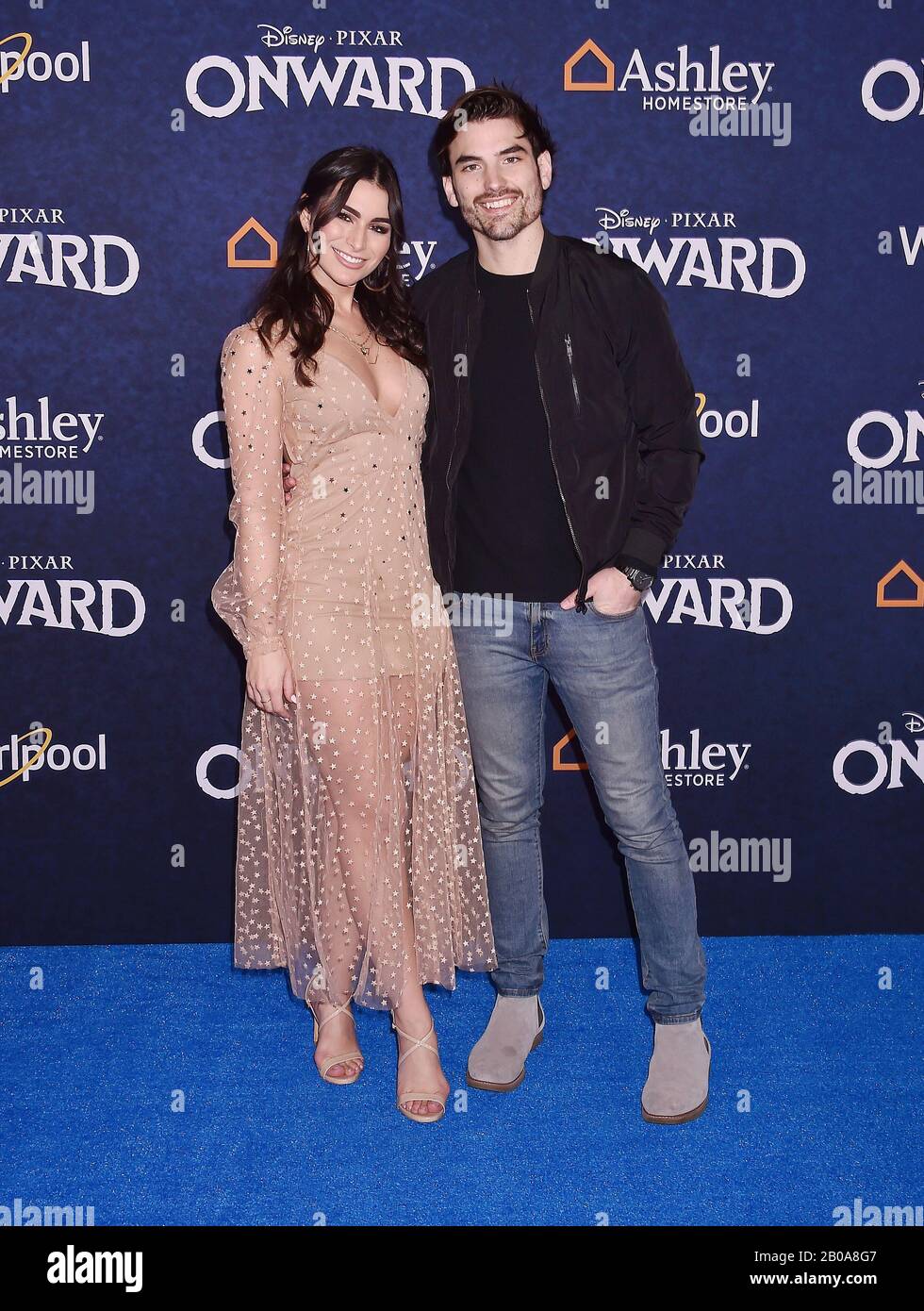 HOLLYWOOD, CA - FEBRUARY 18: Ashley Haibon (L) and Jared Haibon attend ...