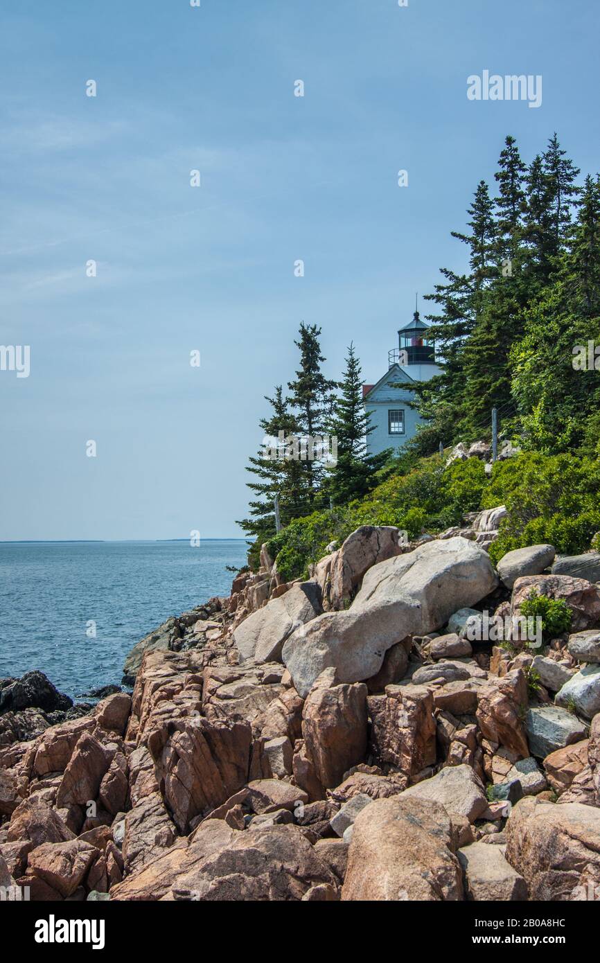 Bass Harbor Head Light Stock Photo - Alamy