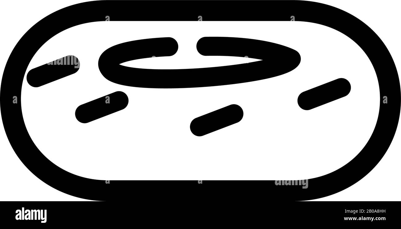 Donut simple vector icon Cut Out Stock Images & Pictures - Alamy