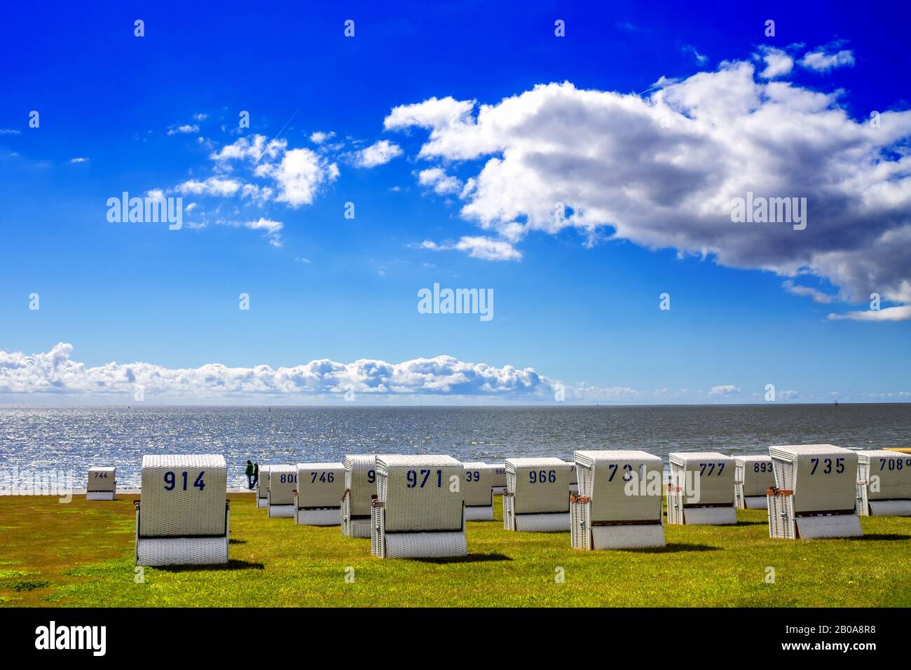 Beach in Buesum, North Sea, Germany Stock Photo - Alamy
