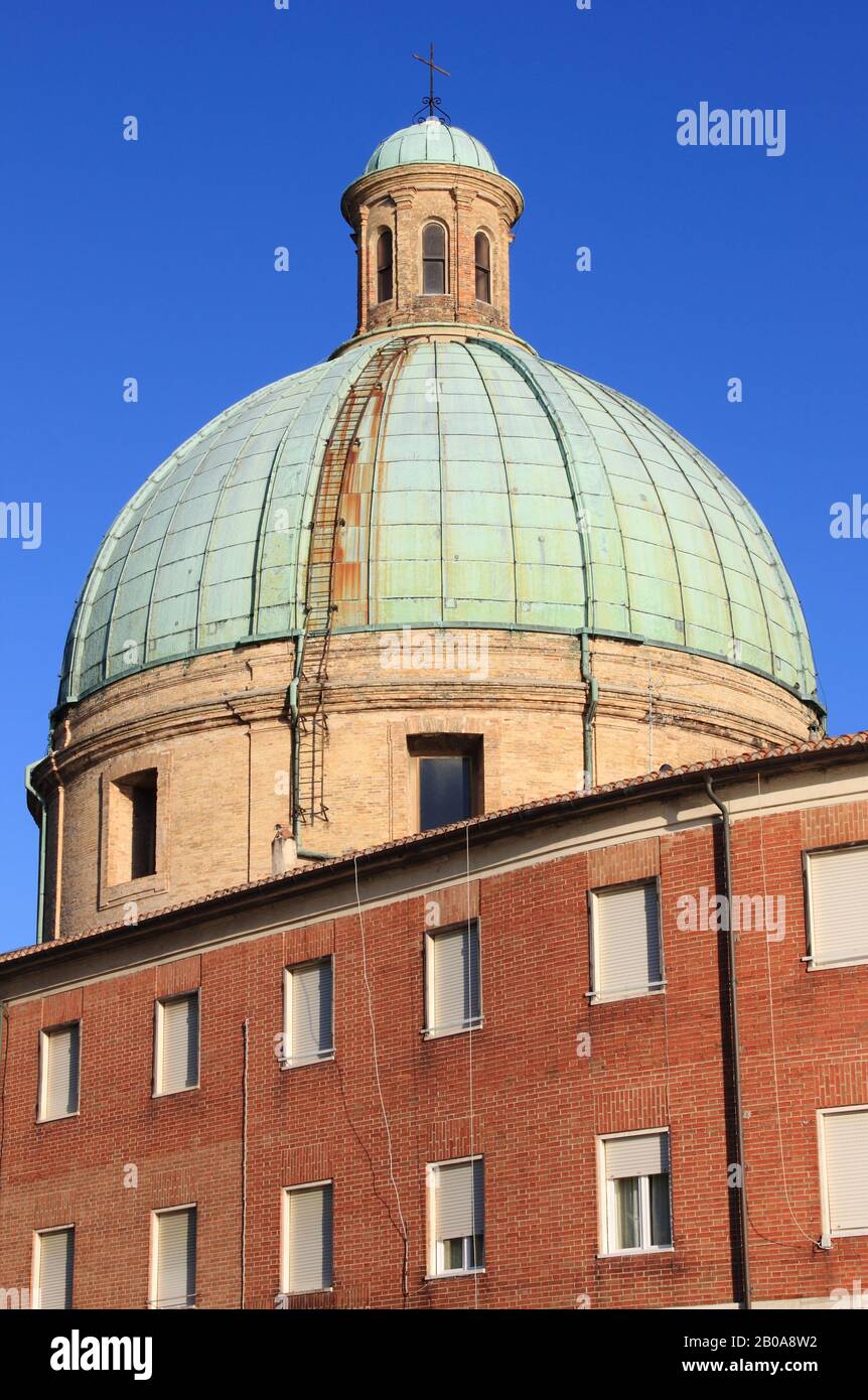 Dome of St. Pellegrino and Teresa church in Ancona, Italy Stock Photo ...