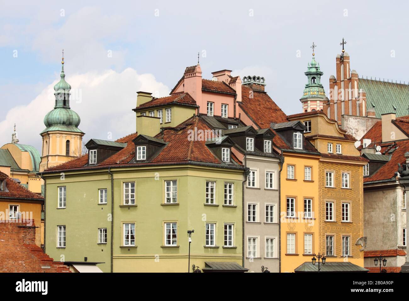 Urban scenic in Warsaw, Poland Stock Photo - Alamy