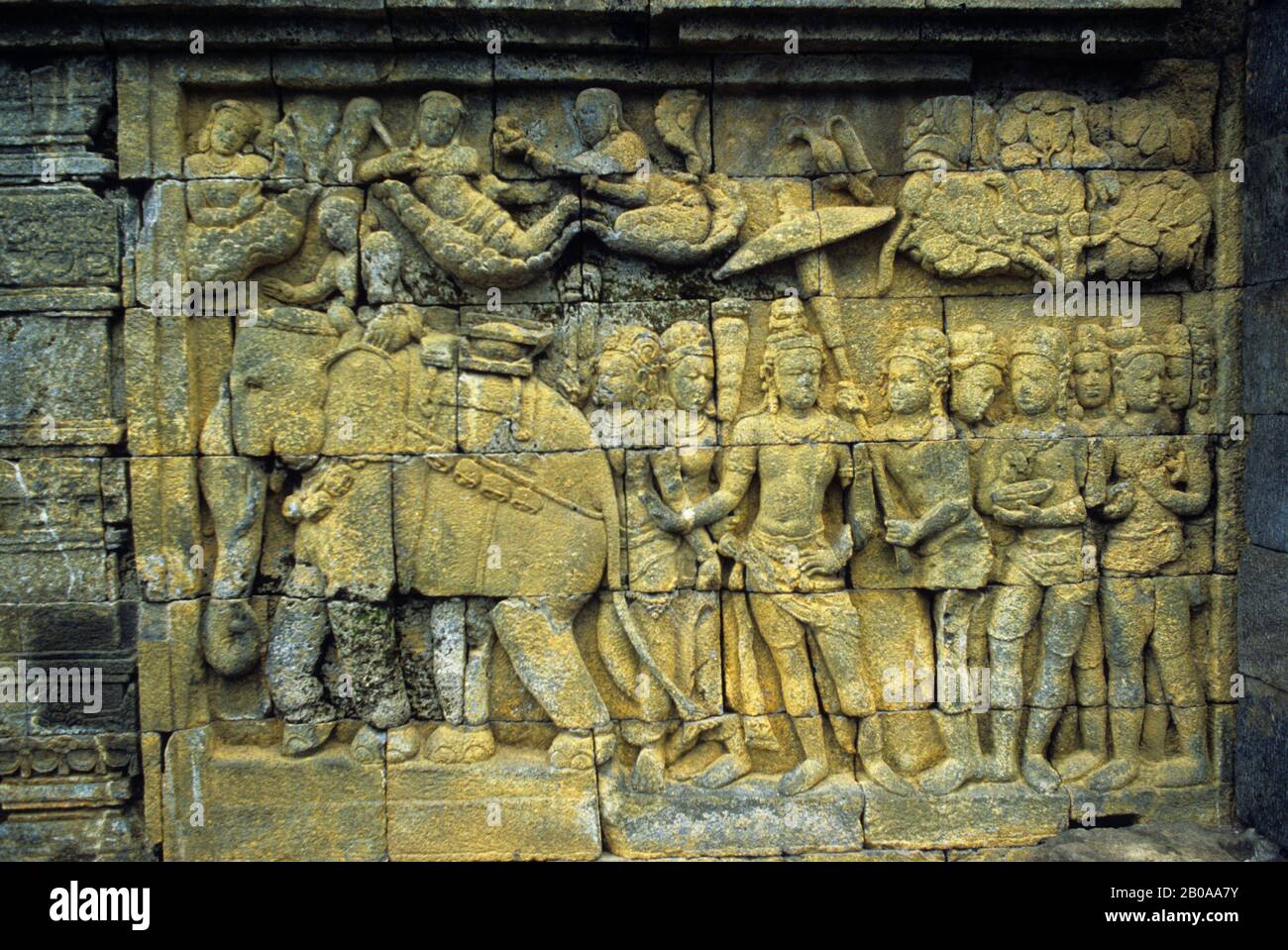 INDONESIA, JAVA, MAGELANG, CENTRAL JAVA, BOROBUDUR BUDDHIST TEMPLE ...