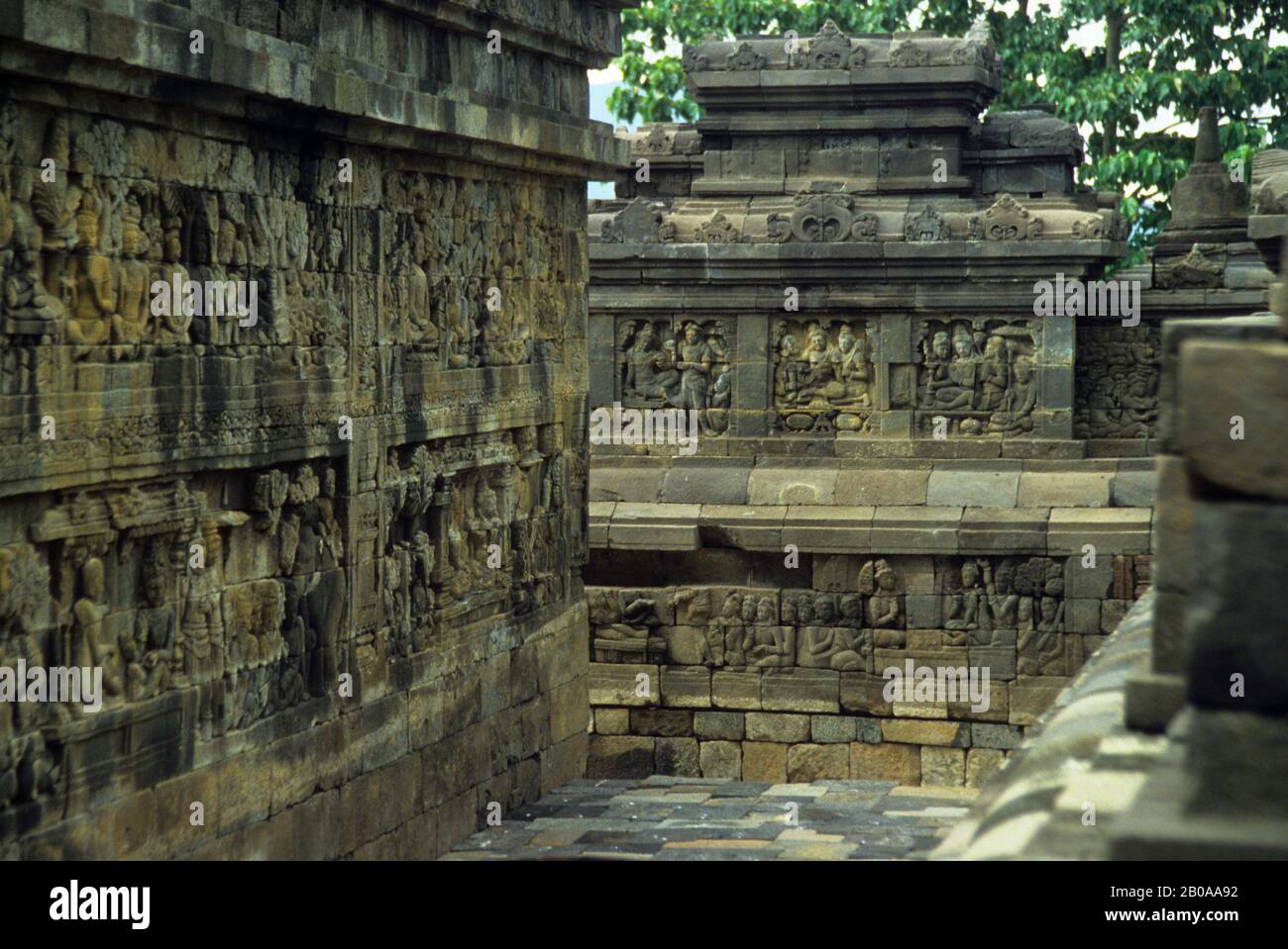 Stone carvings borobudur temple java hi-res stock photography and ...