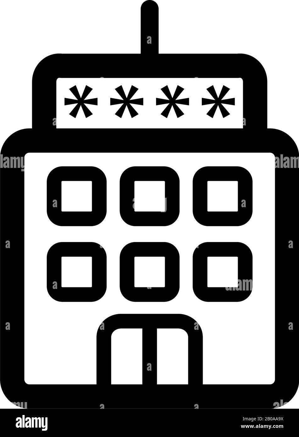 Hotel icon hotel website button Stock Vector Images - Alamy