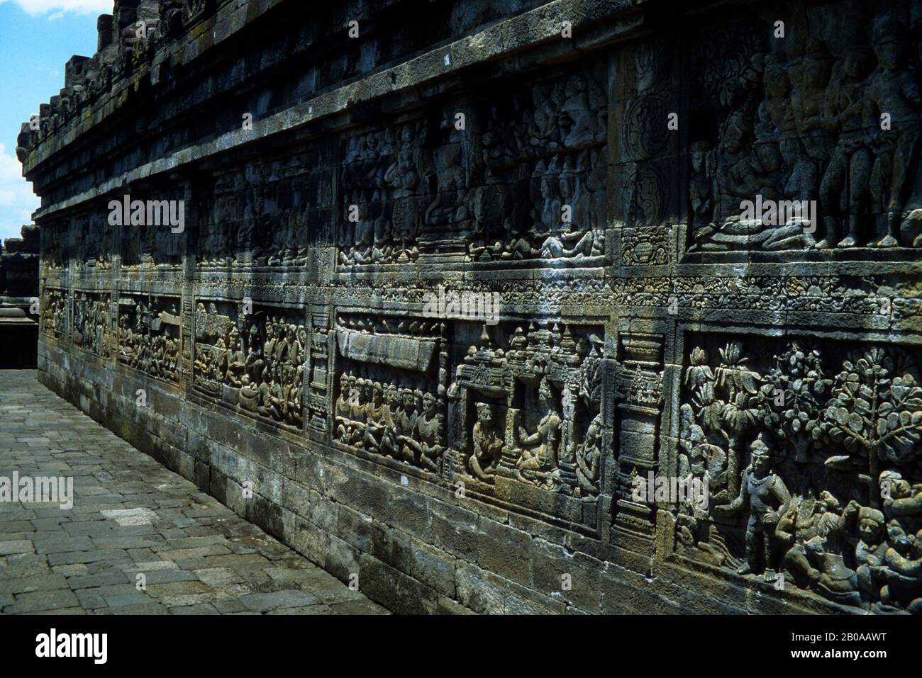 INDONESIA, JAVA, MAGELANG, CENTRAL JAVA, ANCIENT BOROBUDUR BUDDHIST ...