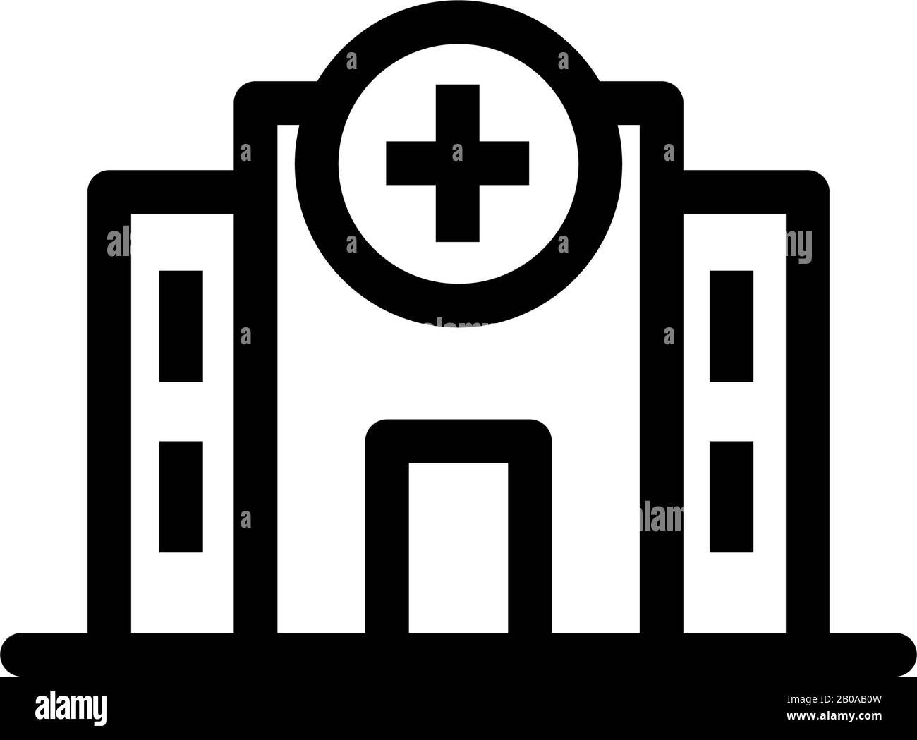 Hospital location icon hi-res stock photography and images - Alamy