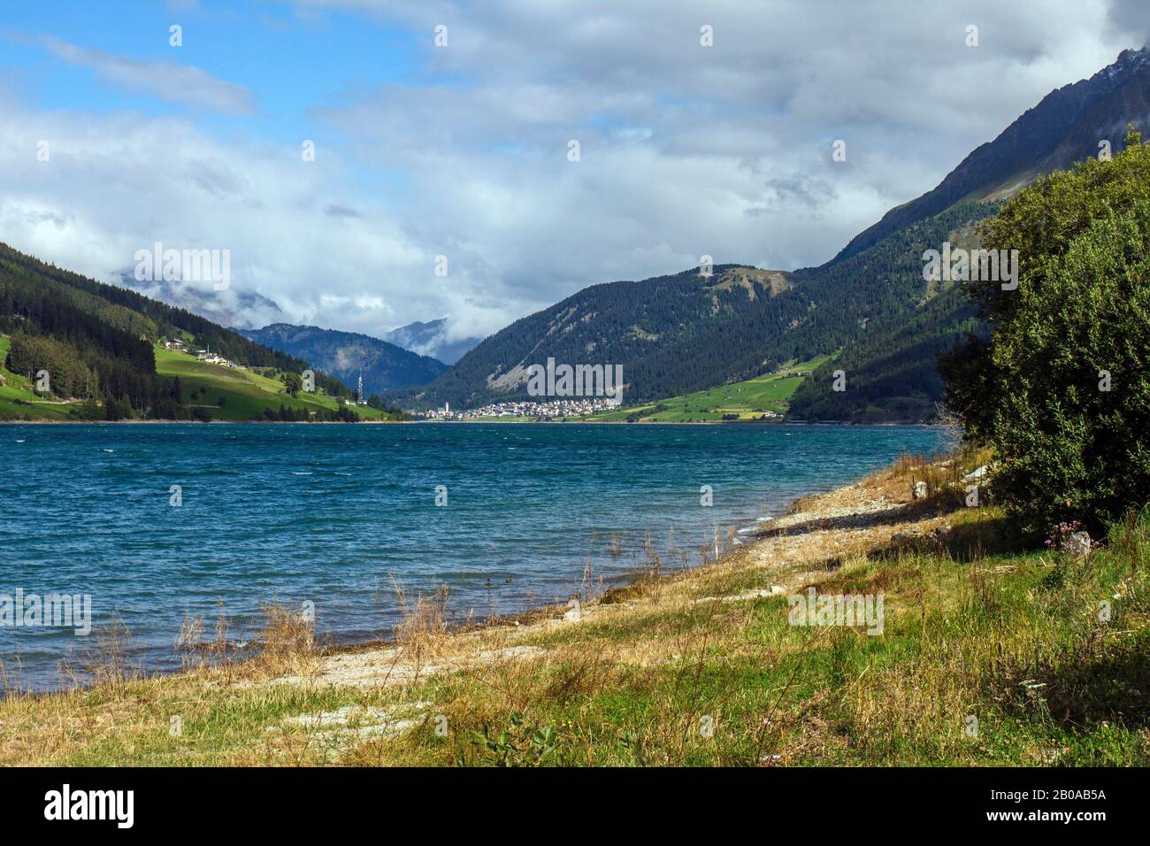 Lake reschen, italy hi-res stock photography and images - Alamy