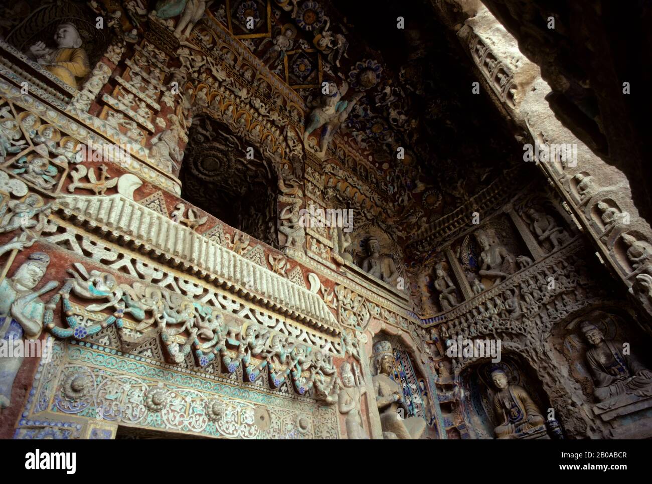 CHINA, DATONG, YUNGANG CAVES, INTERIOR Stock Photo - Alamy
