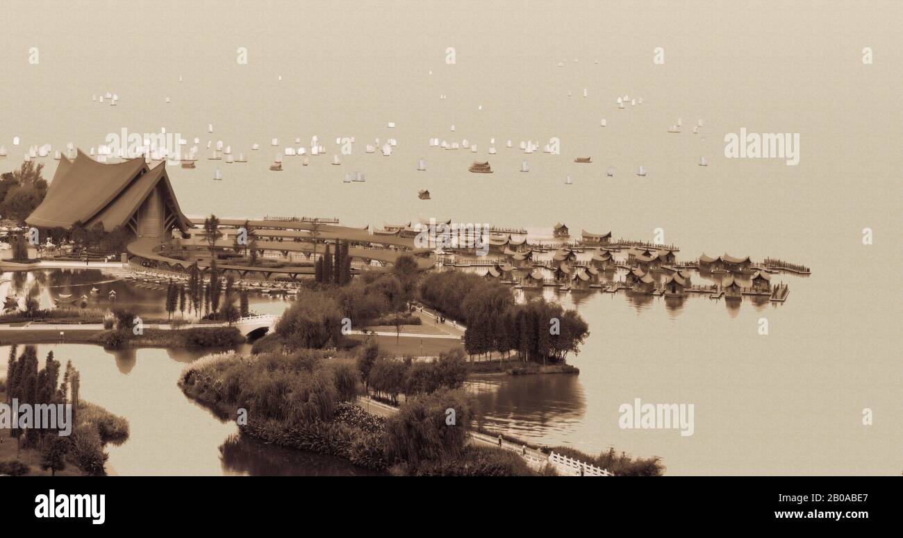 Ancient Shuming City Fishing Festival Stock Photo - Alamy