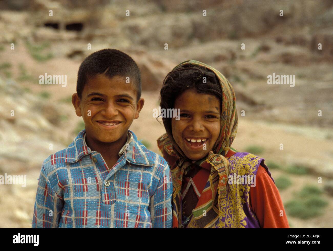 Jordan petra children hi-res stock photography and images - Alamy