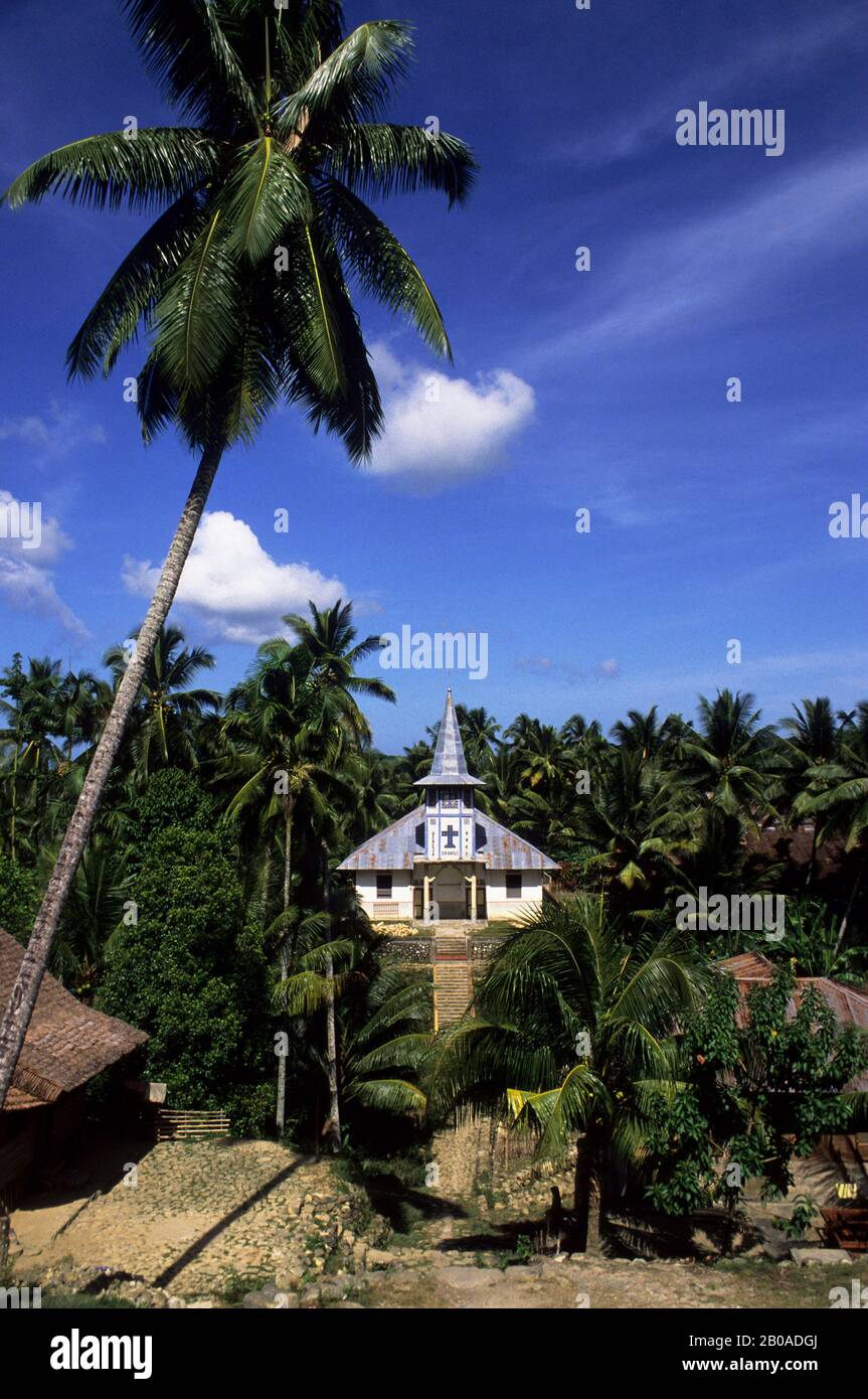 ASIA, INDONESIA, SUMATRA, NIAS ISLAND, ORAHILI VILLAGE, CHURCH Stock ...