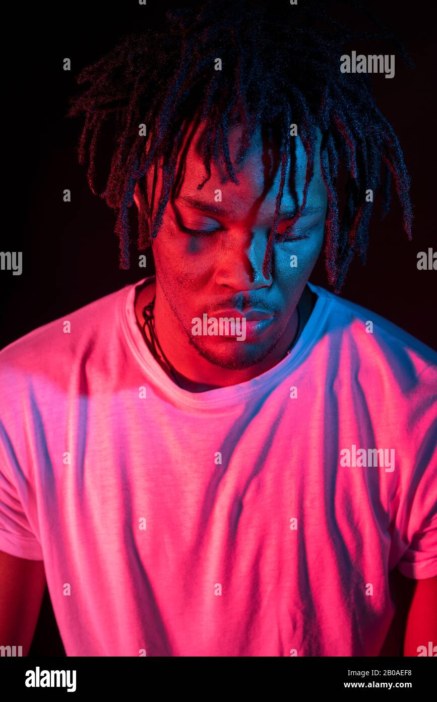 Neon portraits hi-res stock photography and images - Alamy