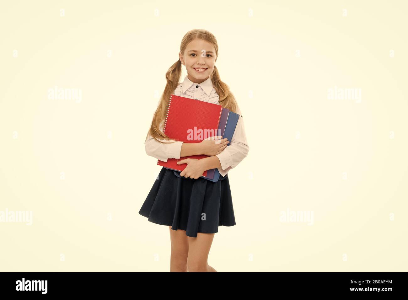 Perfect schoolgirl. Cute literature reader. Adorable little schoolgirl ...
