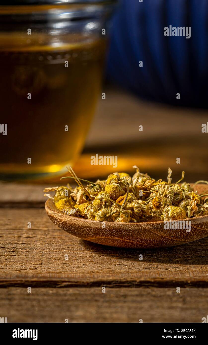 Natural and relaxing chamomile tea hi-res stock photography and images ...