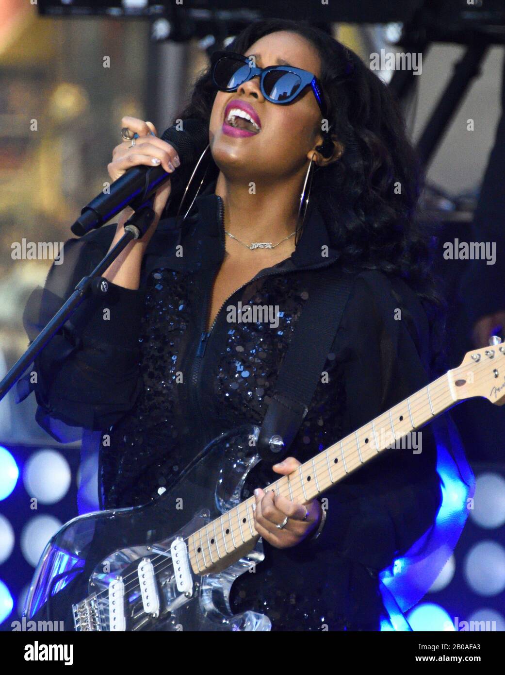 NEW YORK, NY, USA - AUGUST 30, 2019: American Singer-Songwriter H.E.R ...