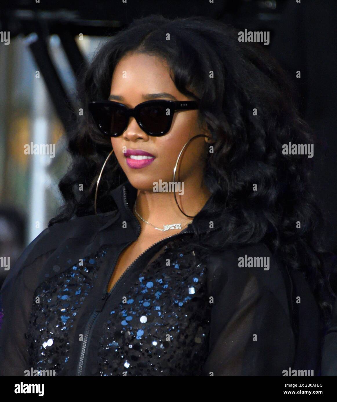 NEW YORK, NY, USA - AUGUST 30, 2019: American Singer-Songwriter H.E.R ...