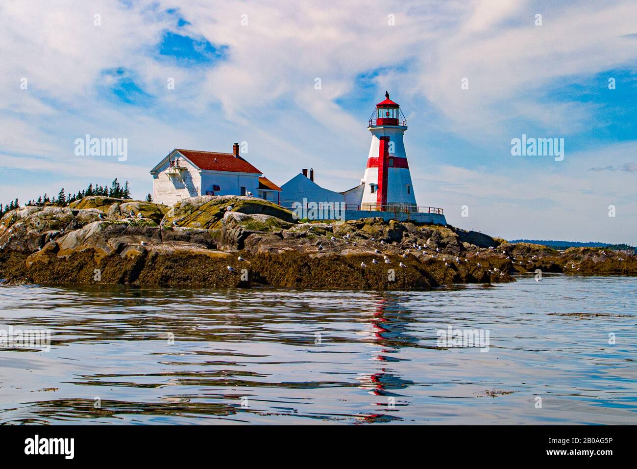 East Quoddy Head Lighthouse in New Brunswick, Canada Stock Photo - Alamy
