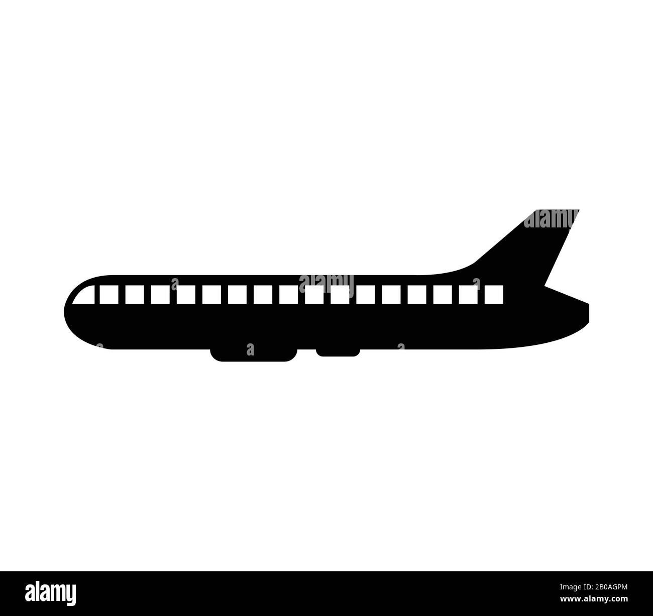 airplane icon illustrated in vector on white background Stock Vector ...