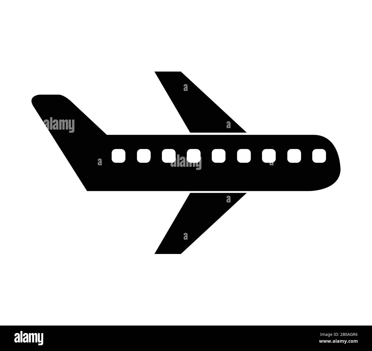 airplane icon illustrated in vector on white background Stock Vector ...